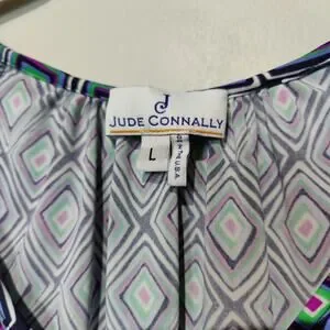 Jude Connally | Tops | Jude Connally Sz L Mini Diamond Catalina Cloth ...